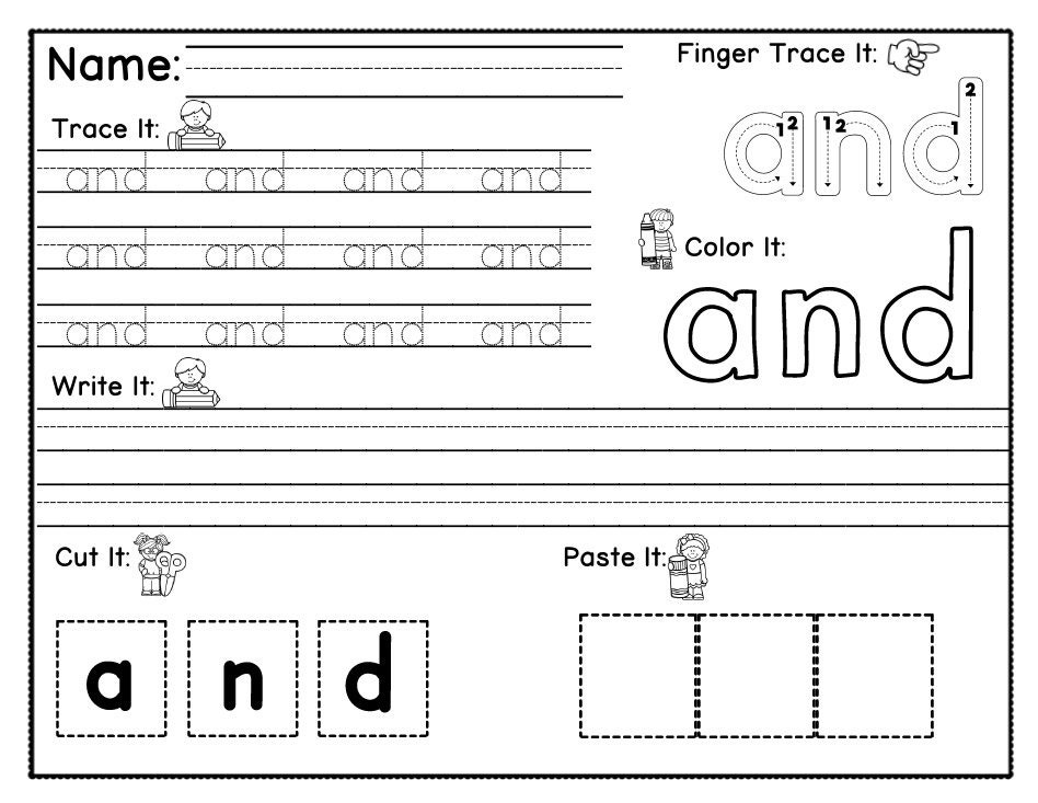 Pre-primer Sight Word Tracers - Etsy