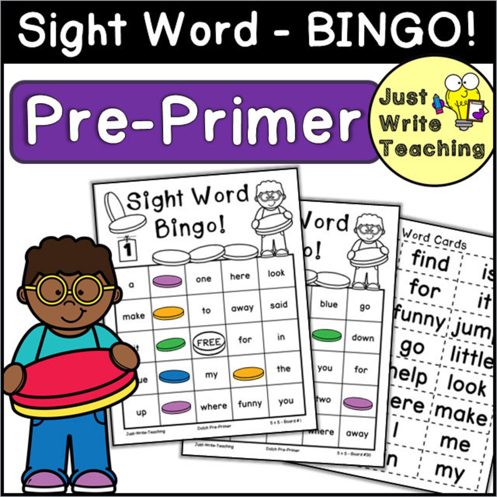Sight Word Bingo - Dolch Pre-primer - Etsy