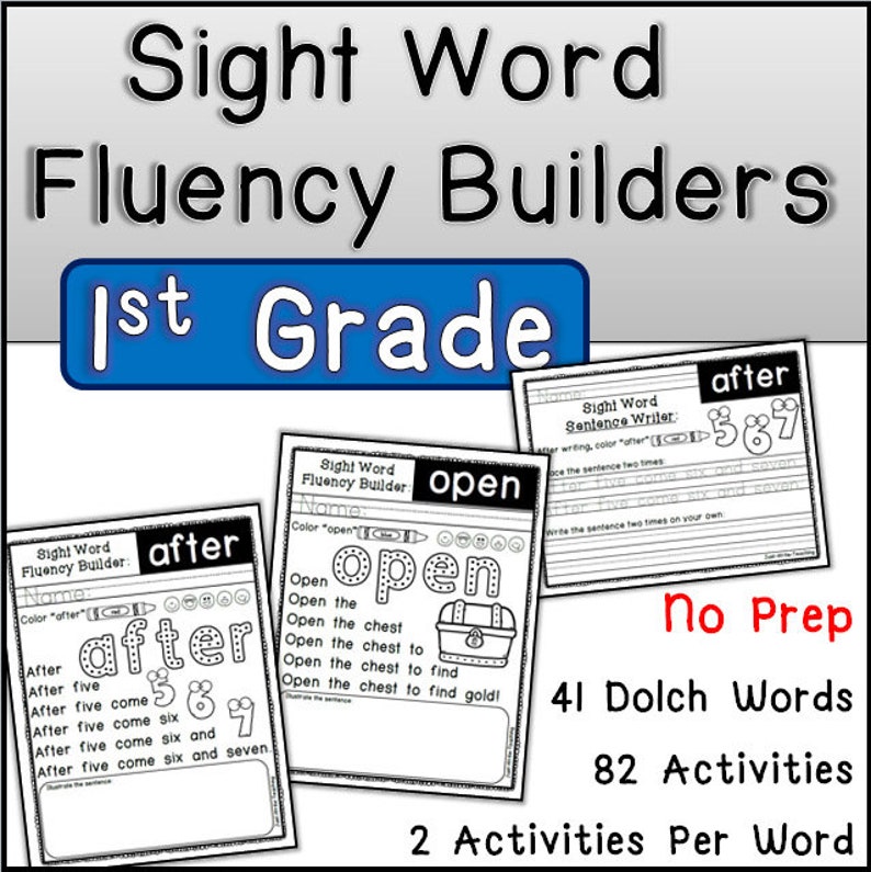 Sight Word Fluency Builders MEGA BUNDLE - Etsy