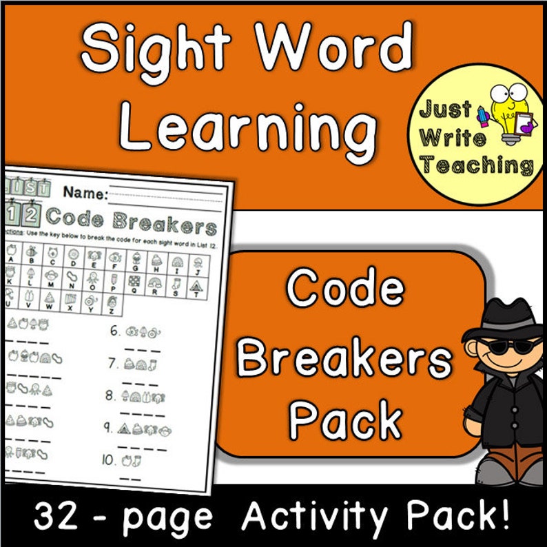 Sight Word Code Breakers Activity Pack - 66 Pages - Distance Learning ...
