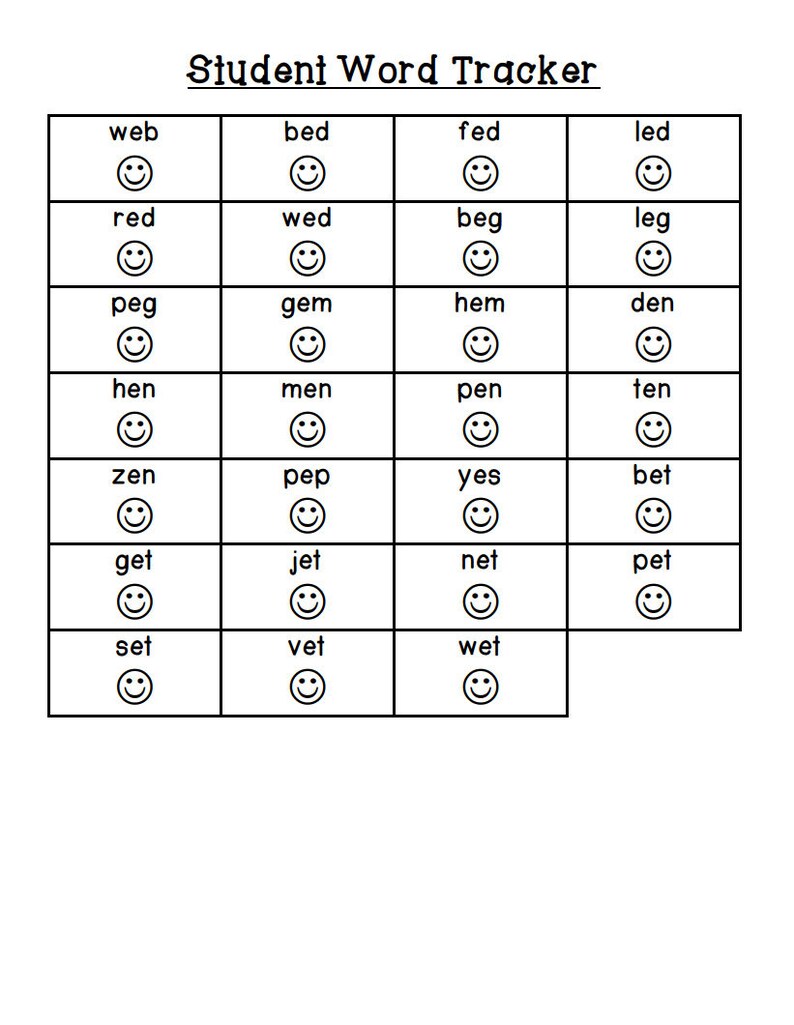 Reading Fluency Builders CVC Short E - Etsy