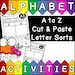 Letter Sort Cut and Paste Alphabet Activities 26 Pages - Etsy
