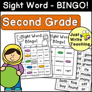 Sight Word Bingo - Dolch Second Grade - Etsy