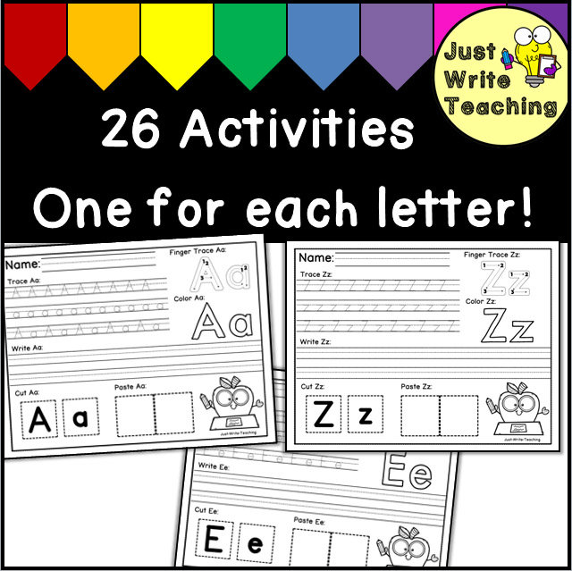Letter of the Day Alphabet Activities A to Z Practice - Etsy