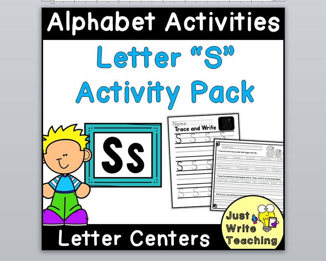 Letter S Practice Games and Activity Pack - Etsy
