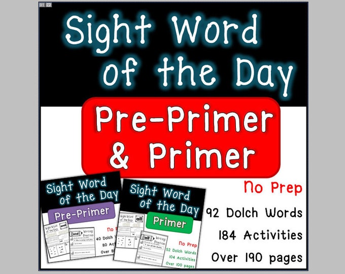 Sight Word Code Breakers Activity Pack - 66 Pages - Distance Learning ...
