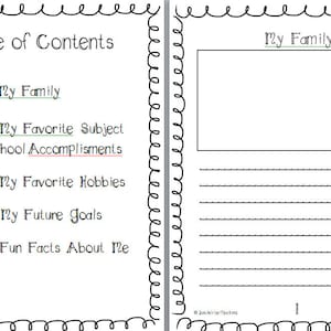 Autobiography Writing Project Book Template - Etsy