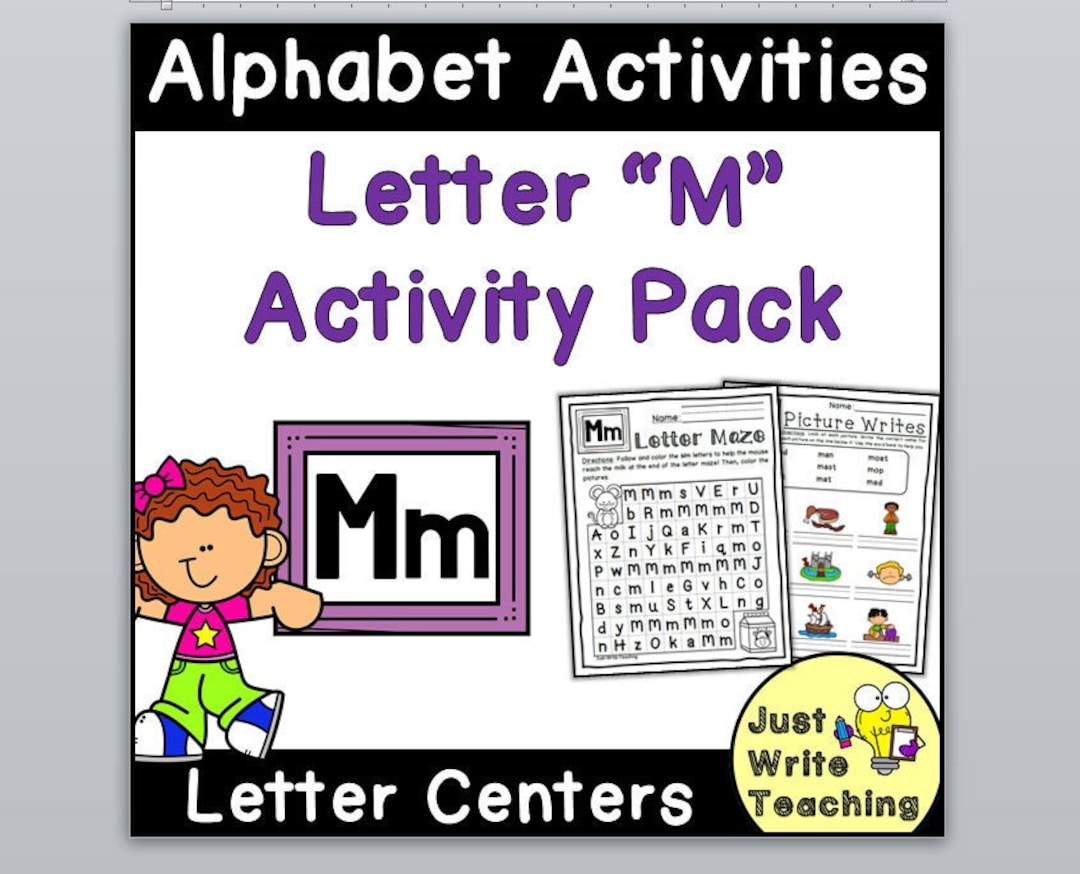 Letter M Practice Games and Activity Pack - Etsy
