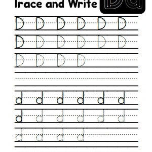Letter D Practice Games and Activity Pack - Etsy