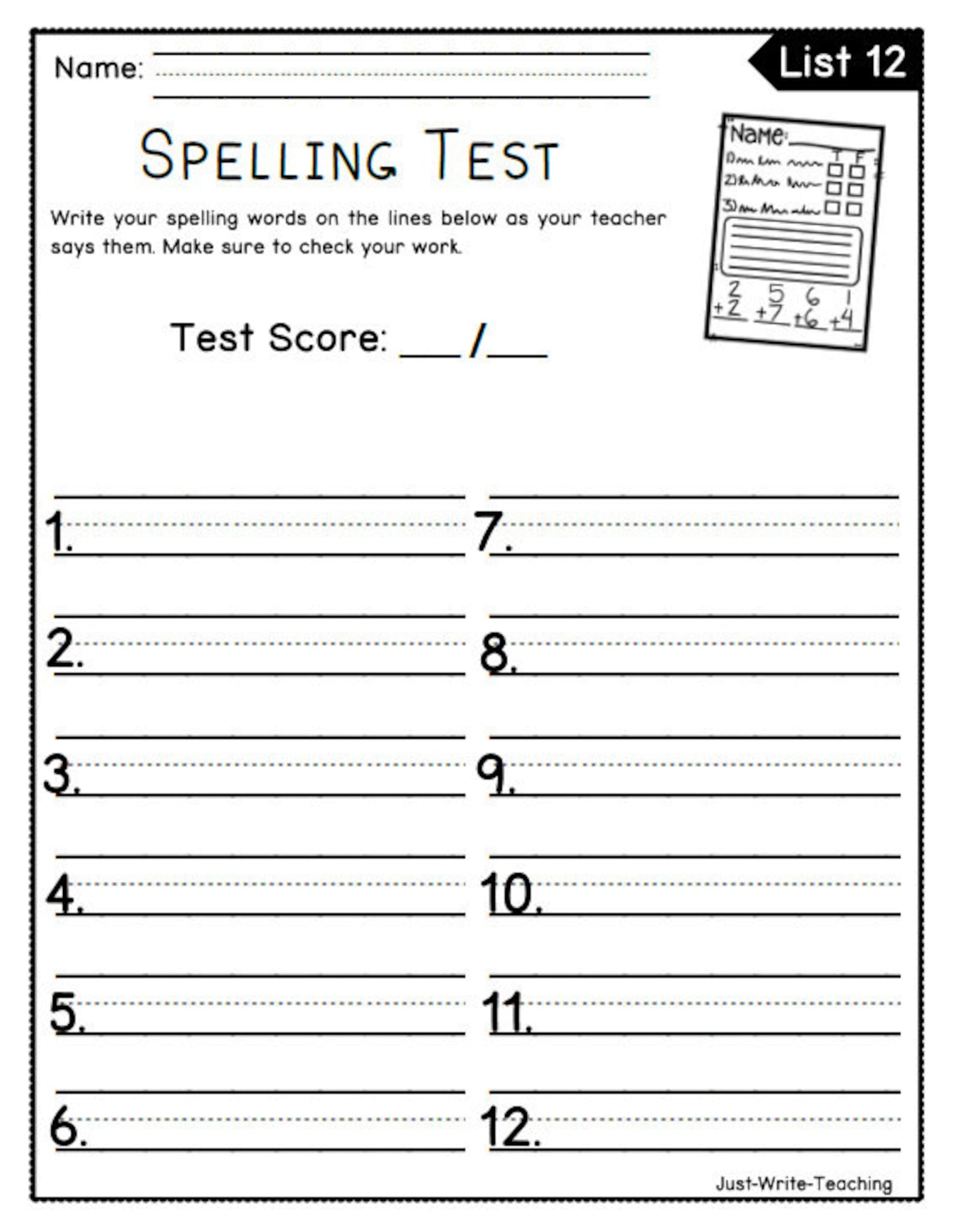 First Grade Spelling Curriculum - Back to School - Etsy