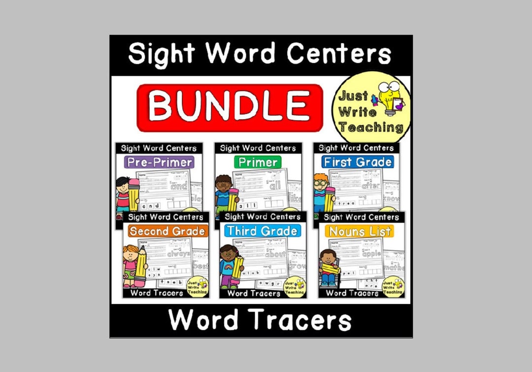 Dolch Sight Word Tracers BUNDLE - Etsy
