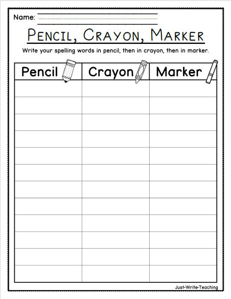 Spelling Activities and Games for Any Word List - Etsy