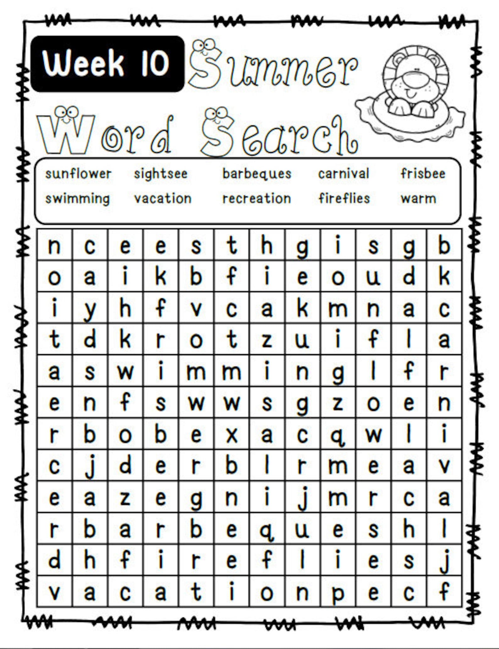 Summer Word Search Activity Pack - Etsy UK
