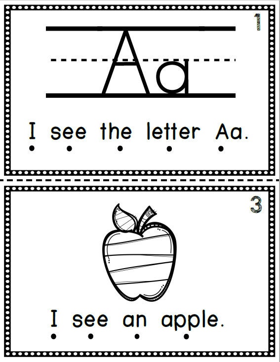 Letter Flipbooks - Alphabet Activities - A to Z (52 Flip Books) - Etsy