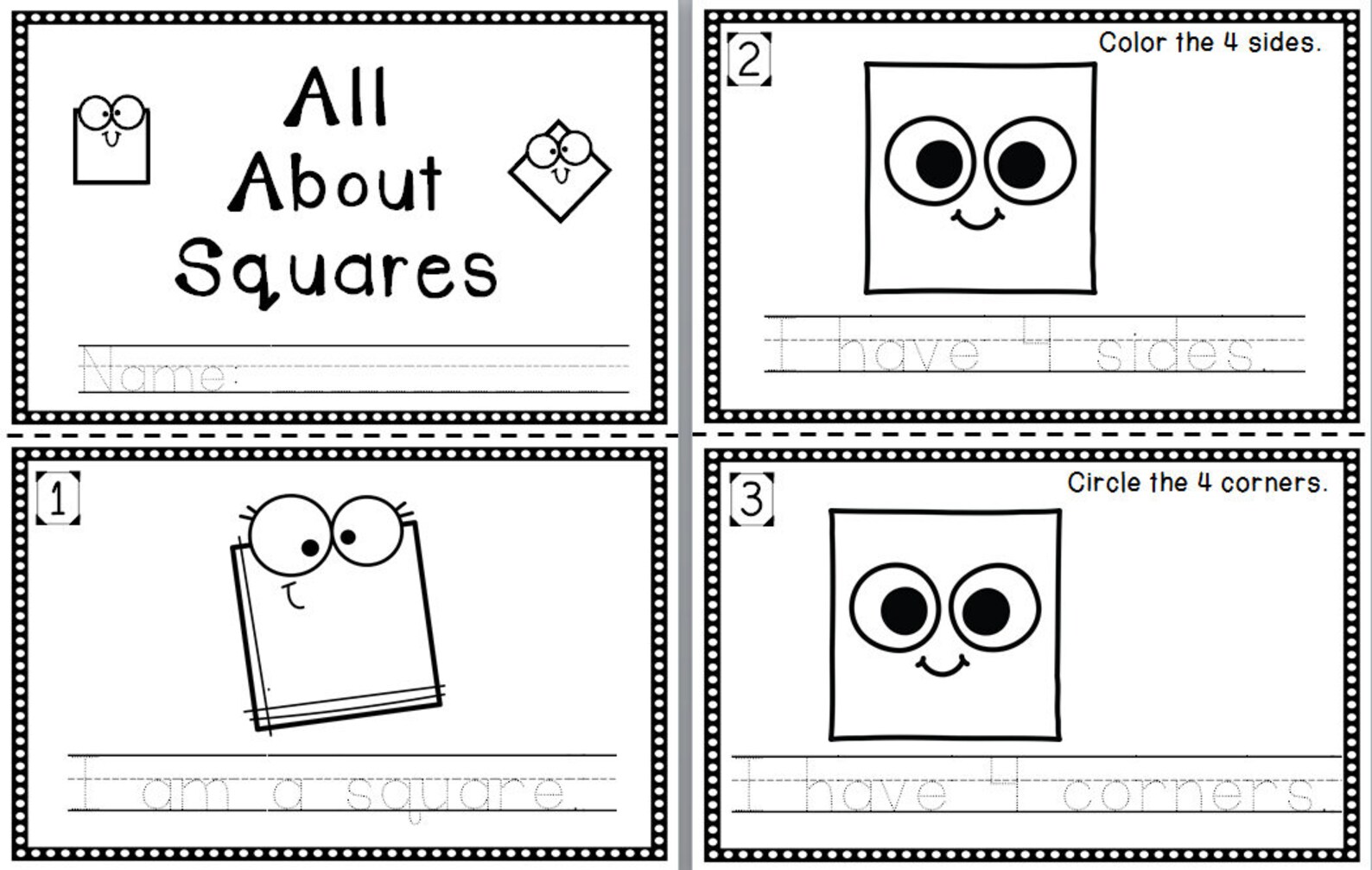All About Shapes Flip Book Bundle (8 Shapes, 16 Flip Books!) - Etsy