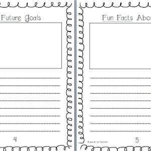 Autobiography Writing Project Book Template (week-long) ~ Distance ...