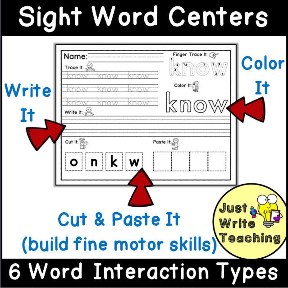 First Grade Sight Word Tracers - Etsy