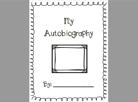 Autobiography Writing Project Book Template week-long | Etsy