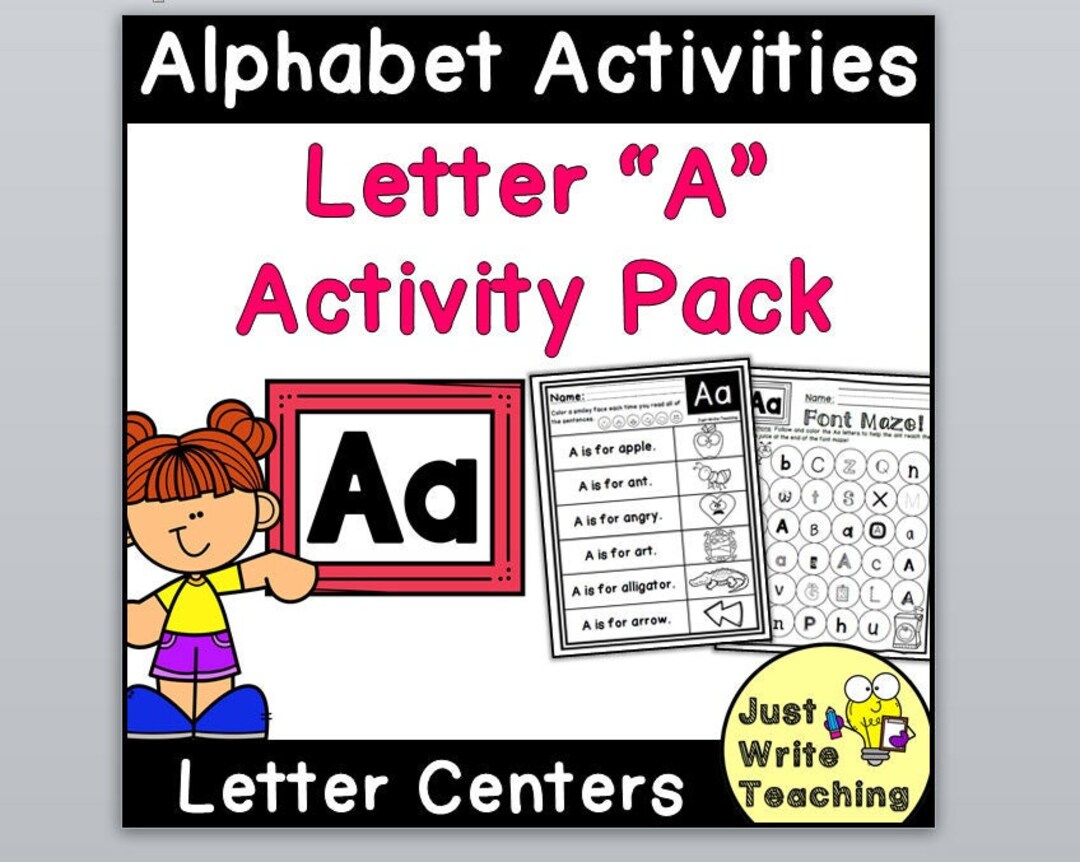 Letter A Practice Games and Activity Pack - Etsy