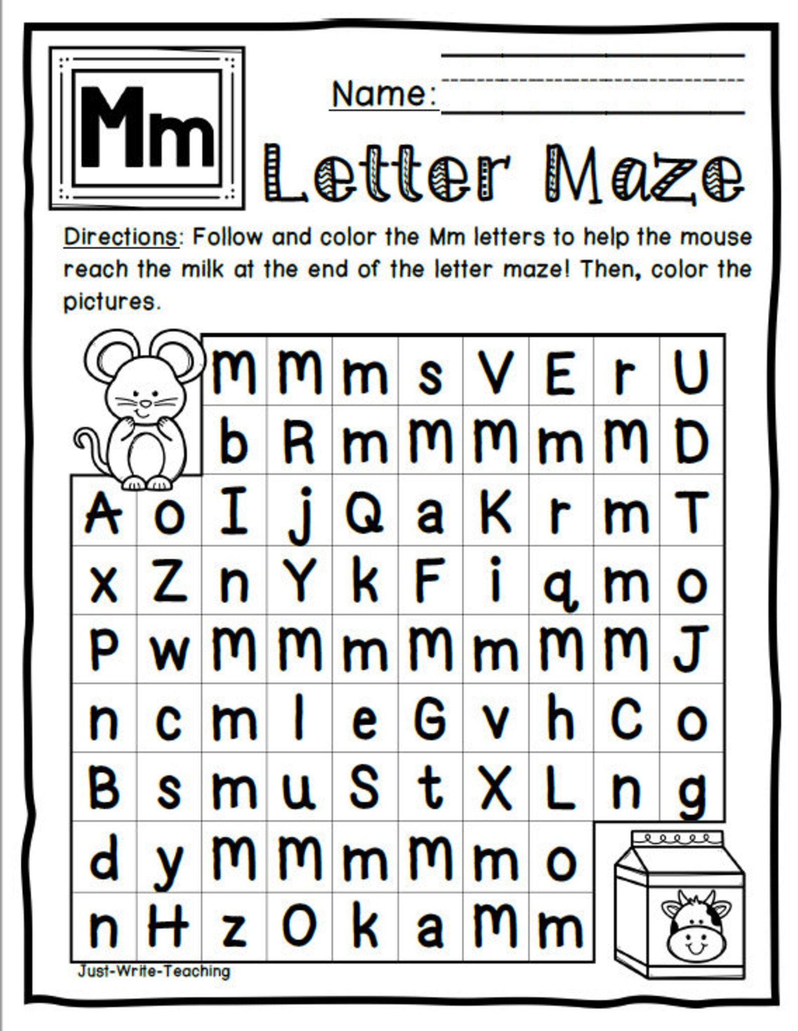 Letter M Practice Games and Activity Pack - Etsy