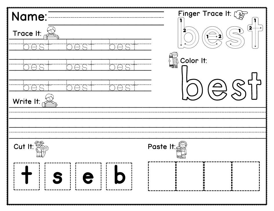 Second Grade Sight Word Tracers - Etsy