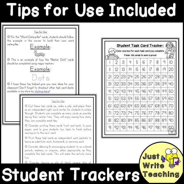 Dolch Sight Word Centers - Task Cards BUNDLE - Etsy