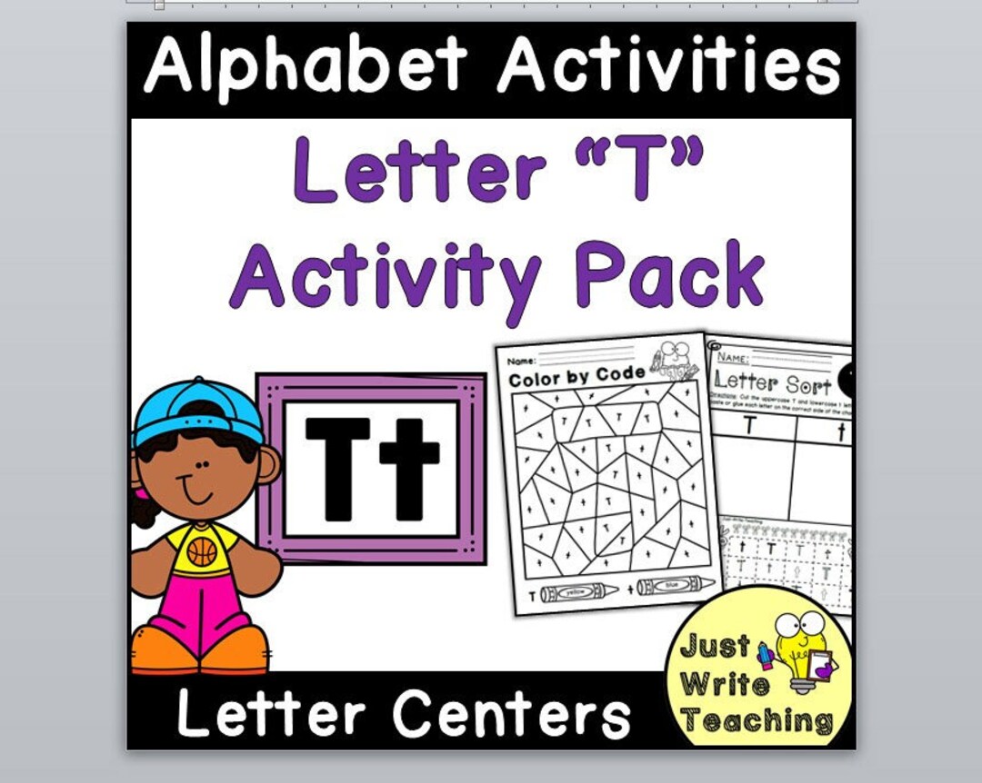 Letter T Practice Games and Activity Pack - Etsy