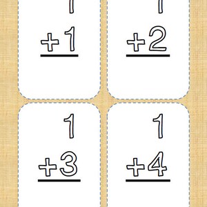 Math Flash Cards Addition Facts & Subtraction Facts (distance Learning ...