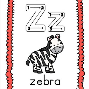 Letter Formation Anchor Charts - Alphabet Activities - A to Z (26 ...