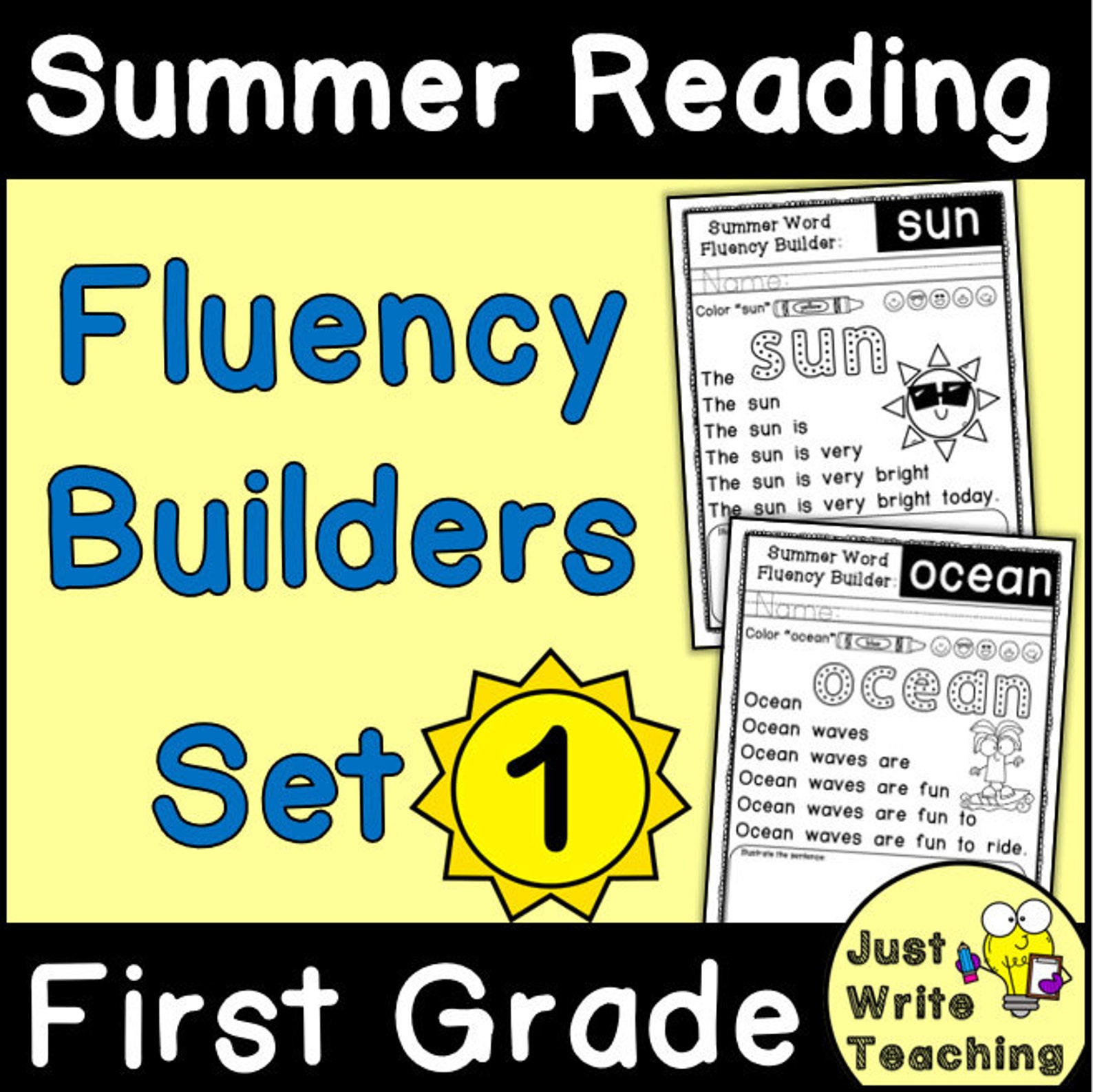 First Grade Summer Reading Fluency Builders - Set 1 - Etsy
