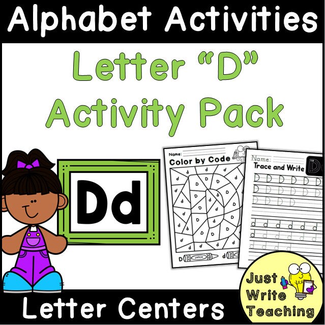 Letter D Practice Games and Activity Pack - Etsy