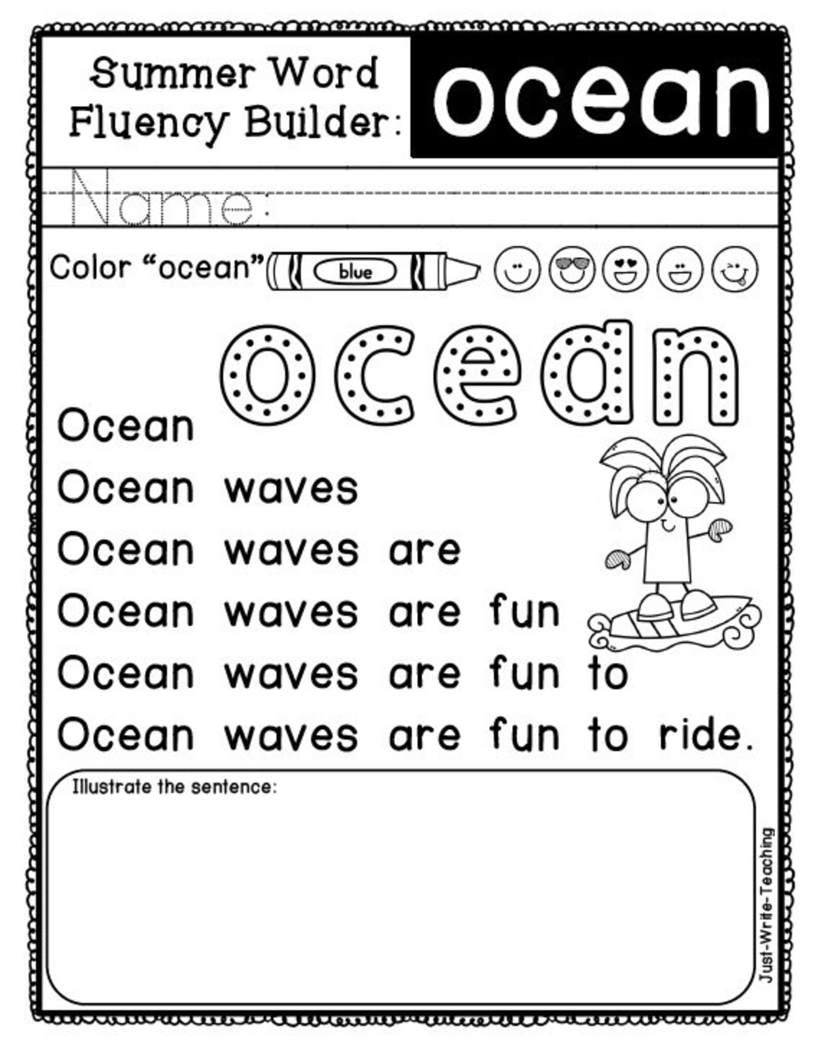 First Grade Summer Reading Fluency Builders - Set 1 - Etsy