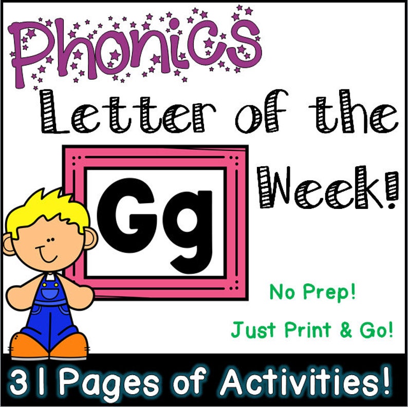 Phonics Letter of the Week Growing MEGA Bundle - A to M - Etsy