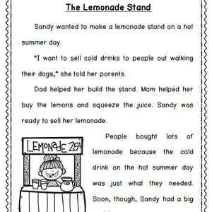 Rising Second Grade Summer Reading Packet (first Grade Review) - Etsy