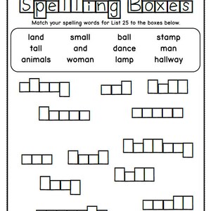 First Grade Spelling Curriculum - Back to School - Etsy