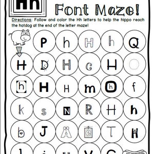Letter H Practice Games and Activity Pack - Etsy