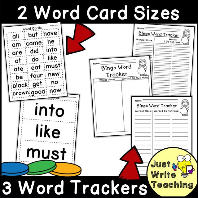 Sight Word Bingo - Dolch Primer - Etsy