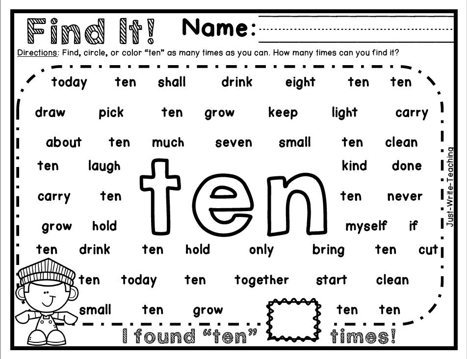 Dolch Third Grade Sight Word Find It Activities - Etsy