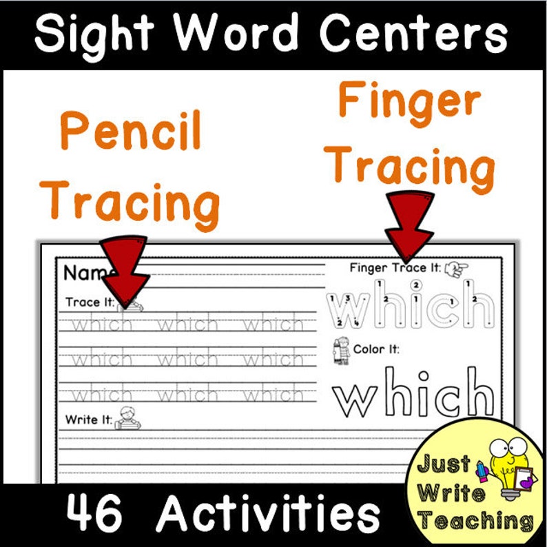 Second Grade Sight Word Tracers - Etsy