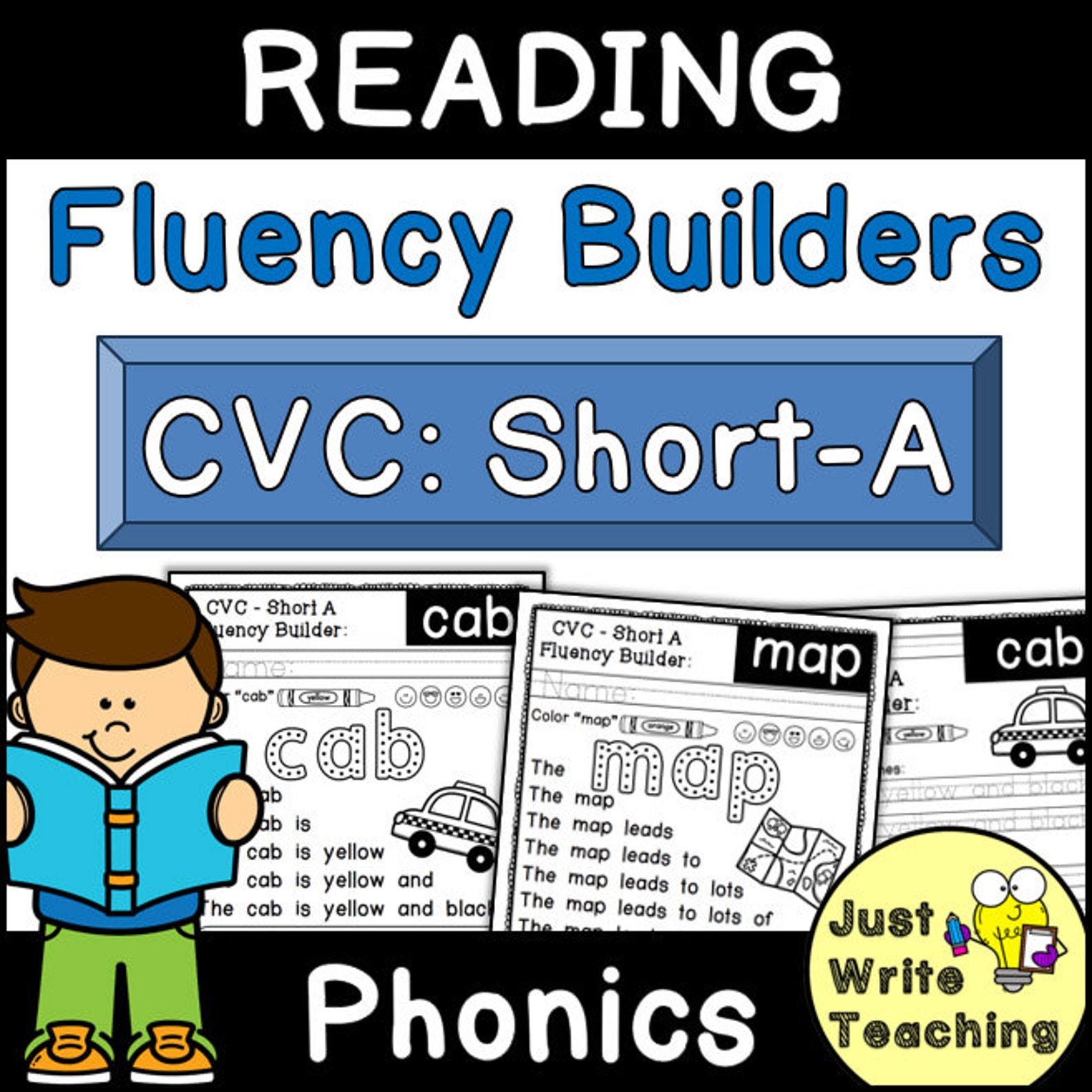 Reading Fluency Builders - CVC Short Vowels - Etsy
