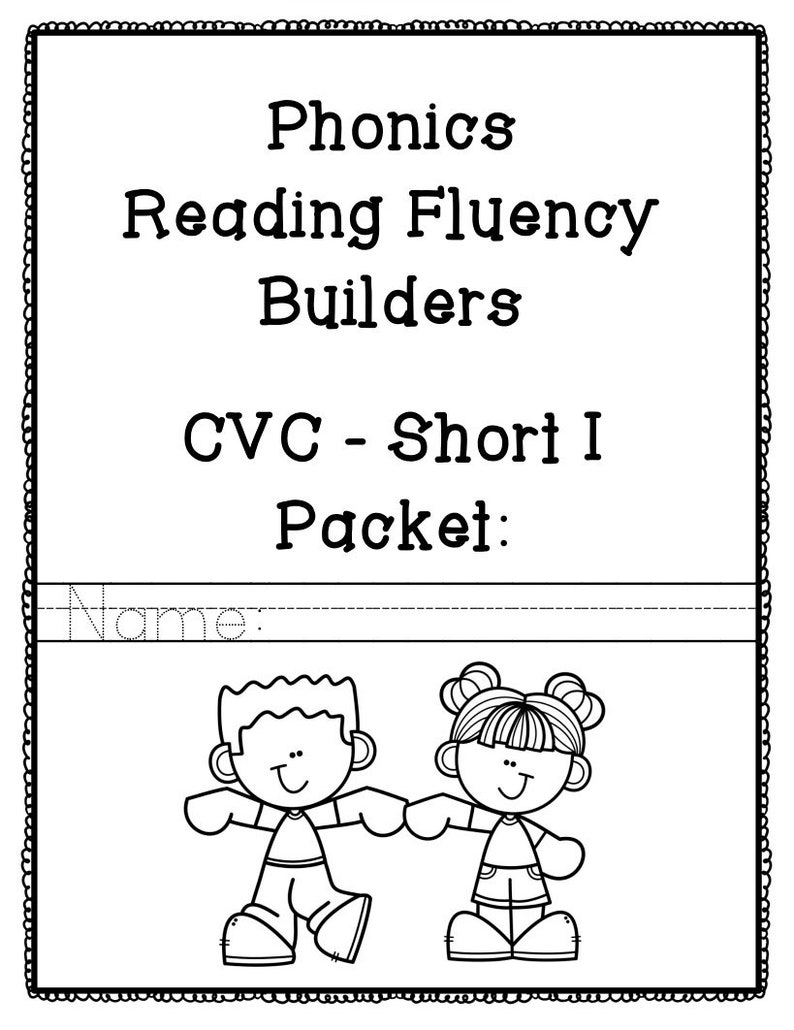 Reading Fluency Builders - CVC Short I - Etsy