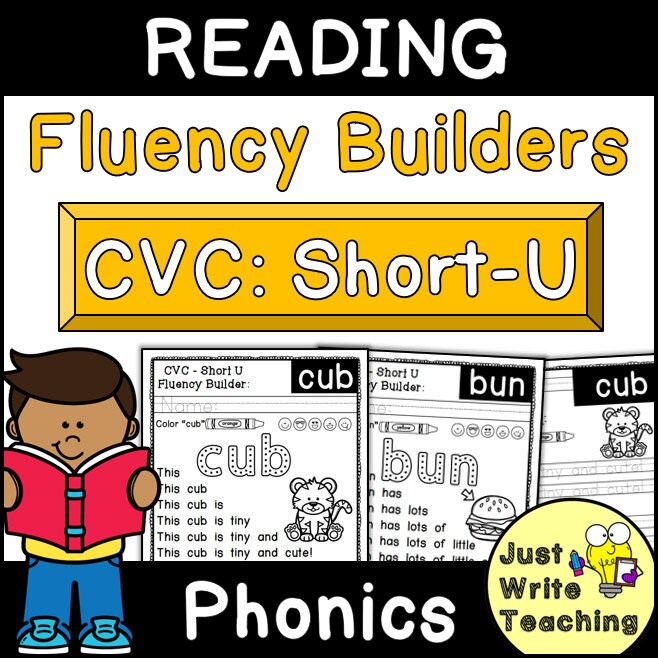 Reading Fluency Builders - CVC Short Vowels - Etsy