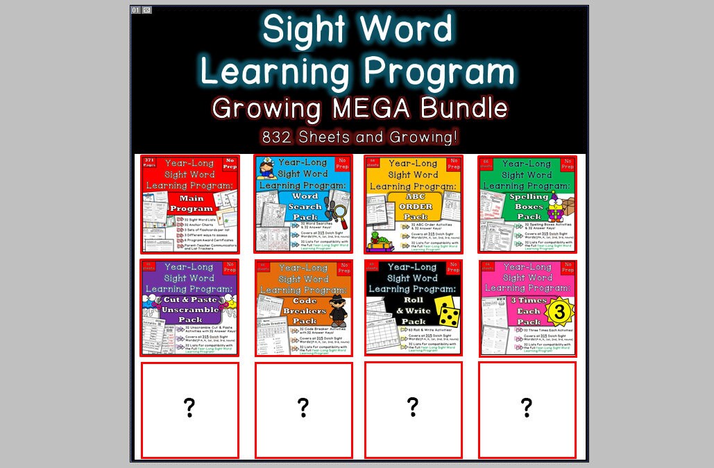 Dolch Sight Word Learning MEGA Bundle Full Year Program | Etsy