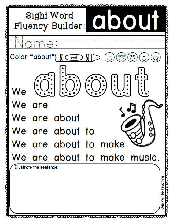 Sight Word Fluency Builders Dolch Third Grade - Etsy
