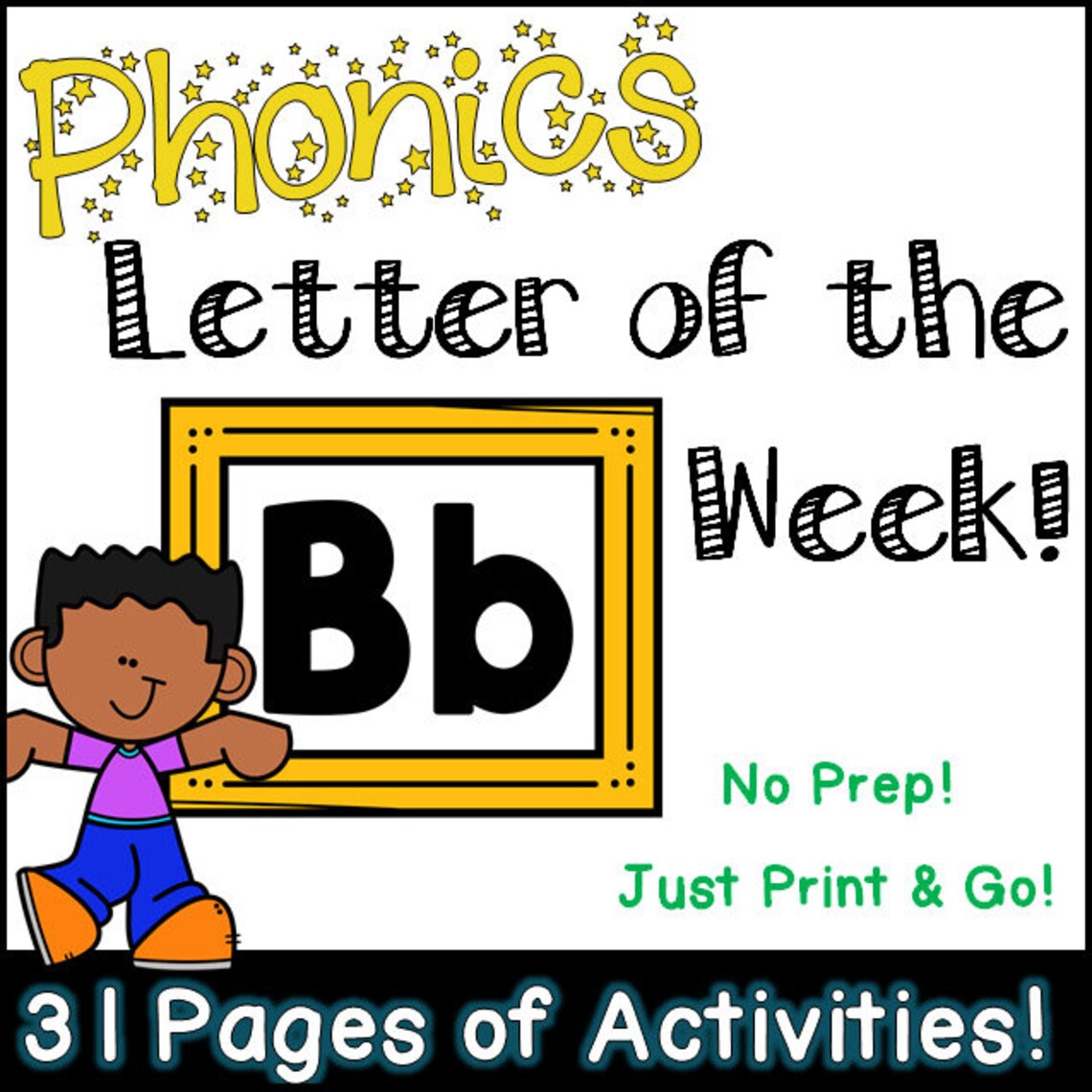 Phonics Letter of the Week Growing MEGA Bundle A to M - Etsy