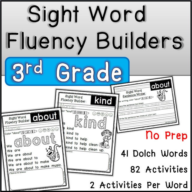Sight Word Fluency Builders MEGA BUNDLE - Etsy