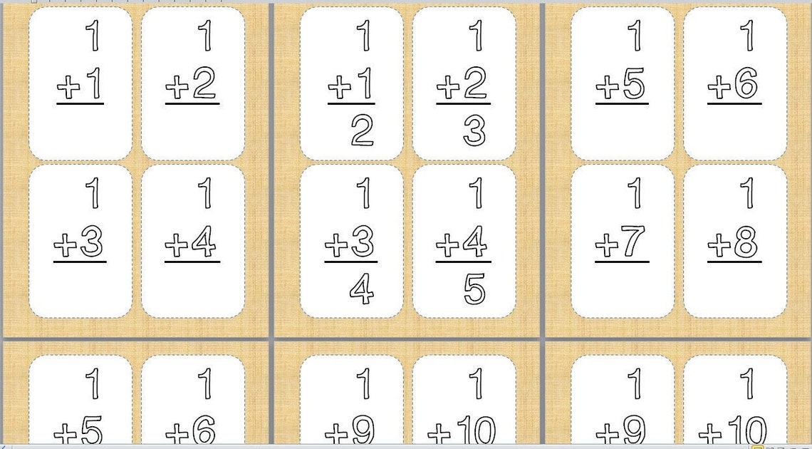 Addition Flash Cards Elementary Math Distance Learning | Etsy