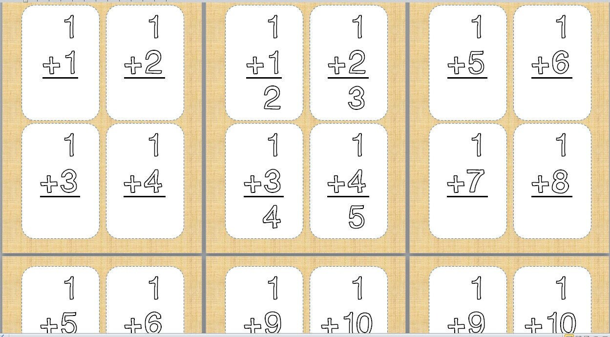 Addition Flash Cards Elementary Math Distance Learning - Etsy