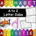 Letter Dabs - Alphabet Activities - A to Z Practice (78 Pages) - Etsy