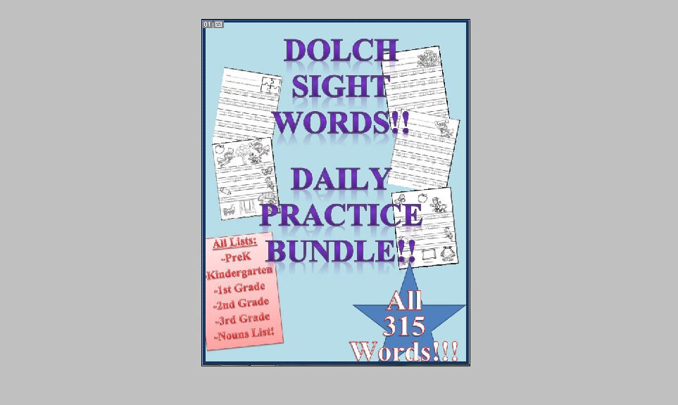 Sight Word Practice Daily Worksheets (bundle All 6 Dolch Lists ...